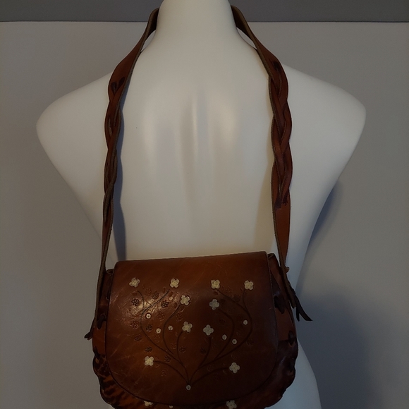 Bags | Vintage 197s Stamped Leather Purse | Poshmark